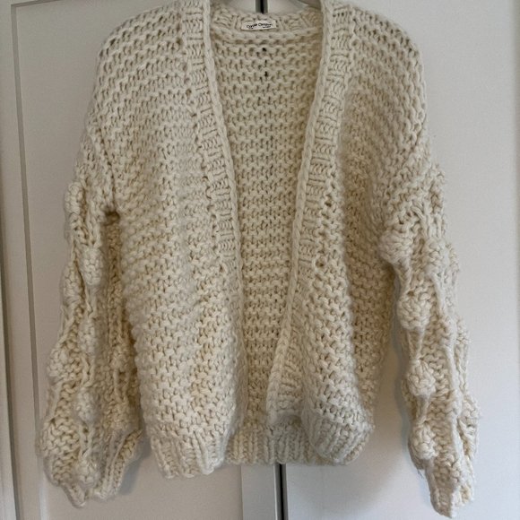 Carole Christian | Sweaters | Carole Christian Cream Cardigan | Poshmark